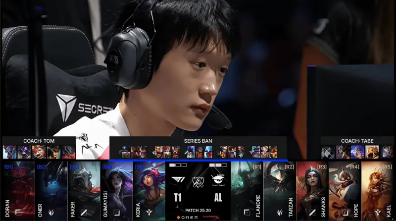 [流言板]AL vs T1第四局BP：T1关灯放羊体系，Flandre末选铁男-英雄联盟丨LPL-虎扑社区