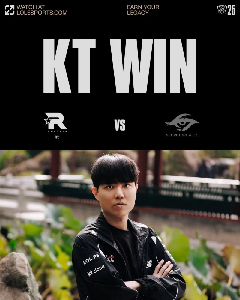 [流言板]LoL Esports评KT战胜TSW：距离晋级只差一场胜利-英雄联盟丨LPL-虎扑社区