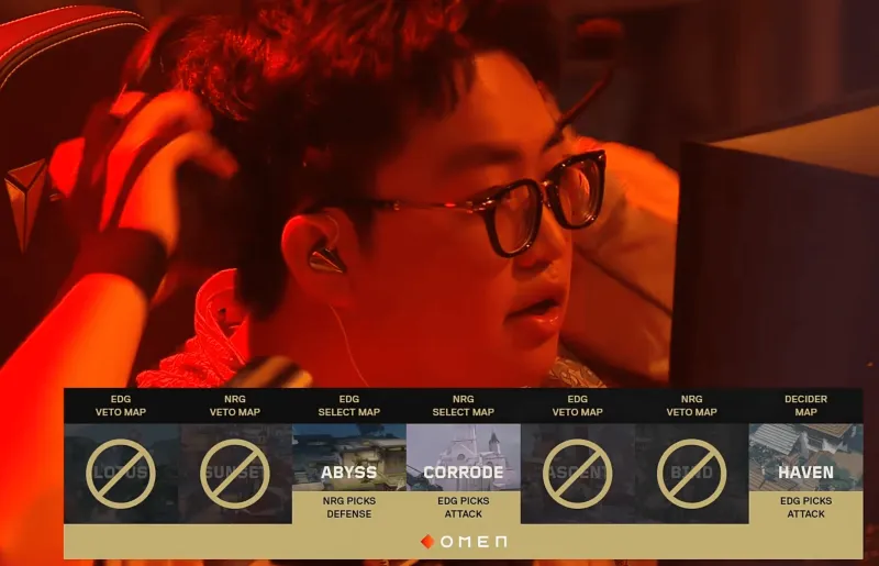 [流言板]EDG vs NRG BO3地图选取：幽邃地窟/盐海矿镇/隐世修所-无畏契约-虎扑社区