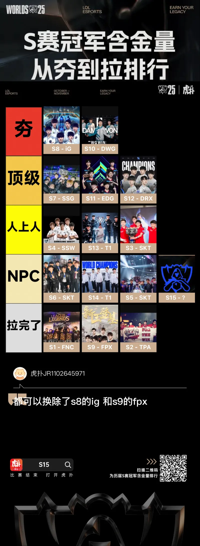 都可以换除了s8的ig 和s9的fpx-英雄联盟丨LPL-虎扑社区